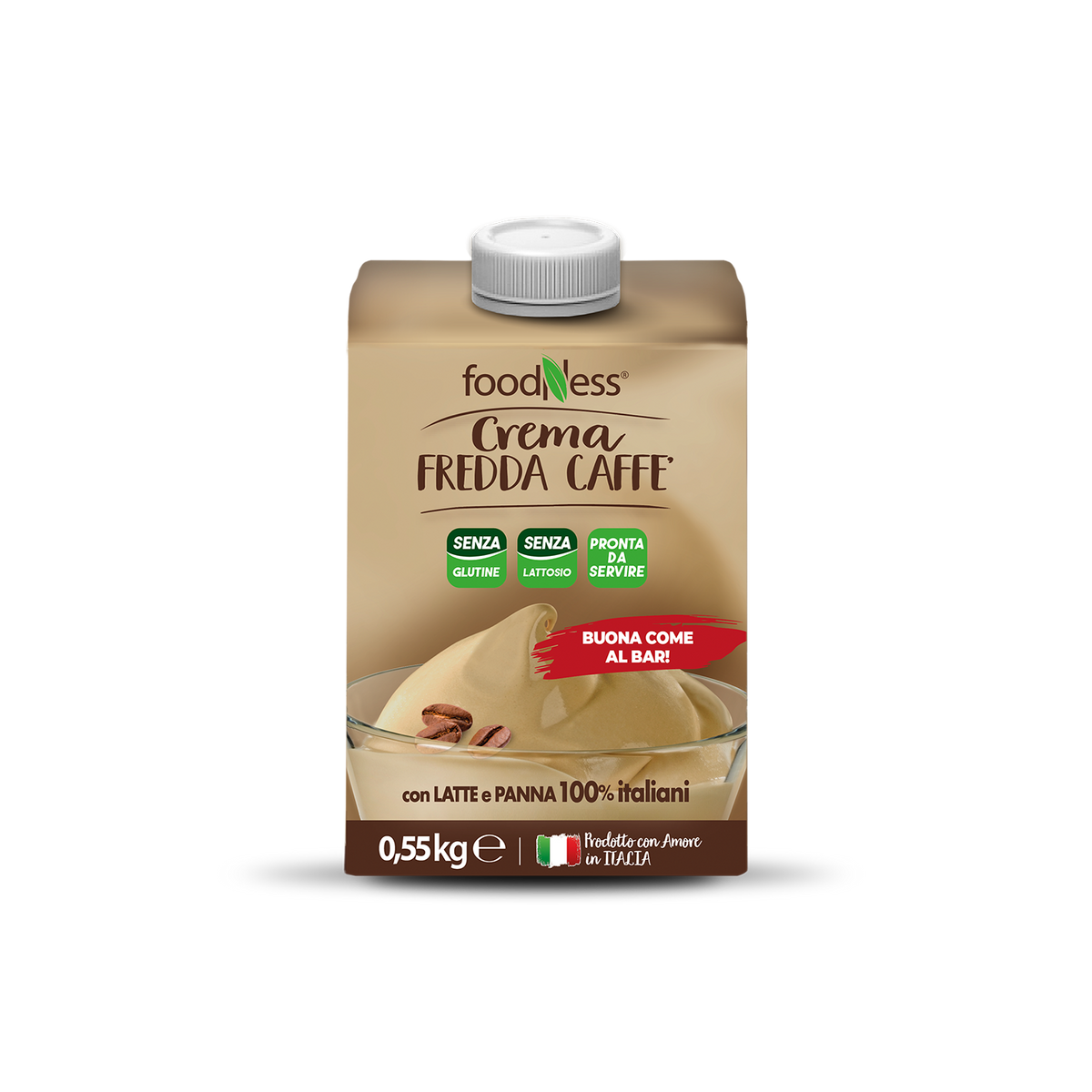 Crema Caffè Vellutata - Brick da 550 gr - Foodness – Cialdein.com